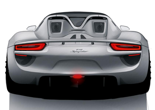 Porsche 918 Spyder plug-in hybrid rear view | Torque News